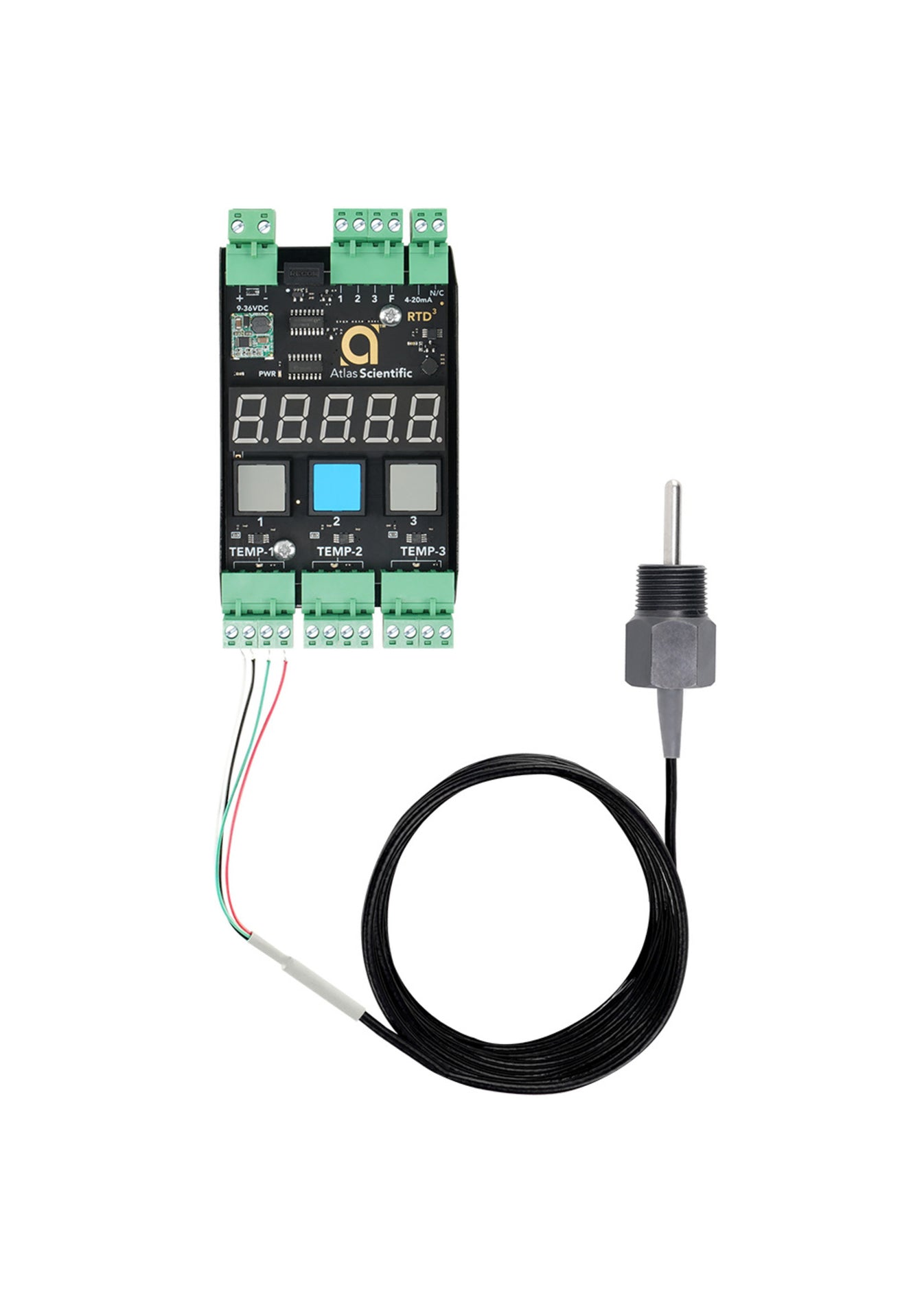 Atlas Scientific RTD3 Industrial Temperature Transmitter - Sensors ...