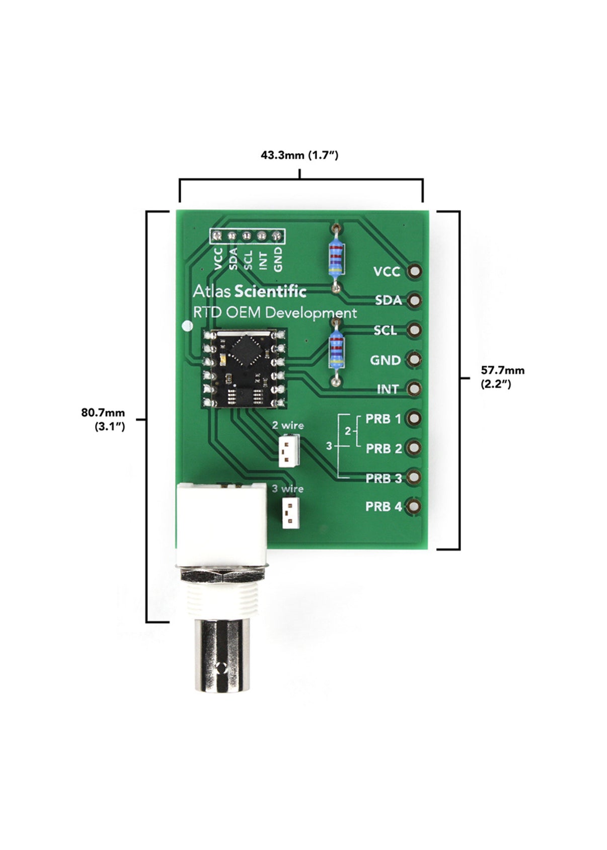 Atlas Scientific RTD OEM Simple Development Board - Sensors & probes ...